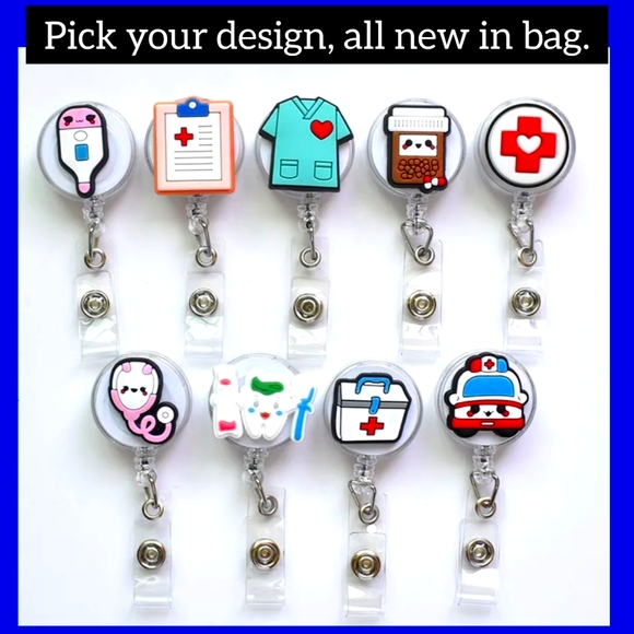 Accessories | 525 Nurse Hospital Dr Themed Retractable Badge Or Card ...